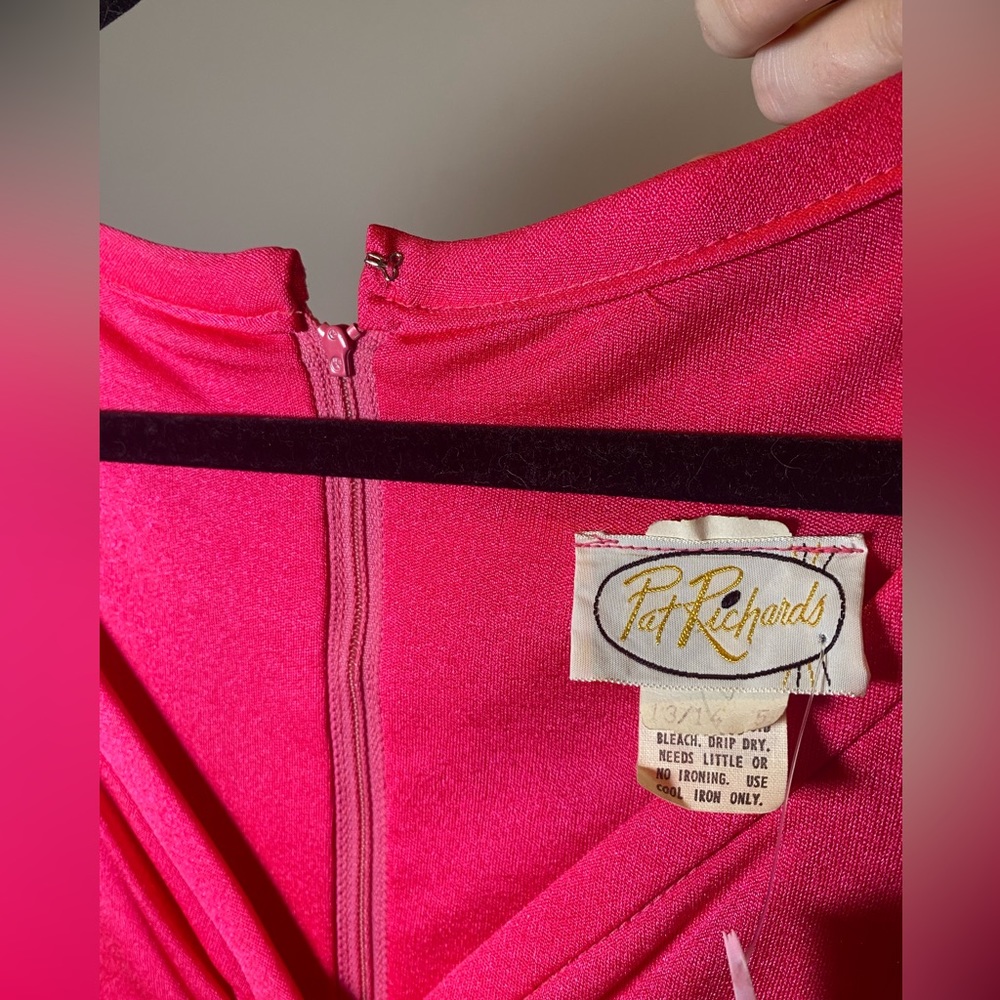 70s Hot Pink Pat Richards Maxi Dress - Gem